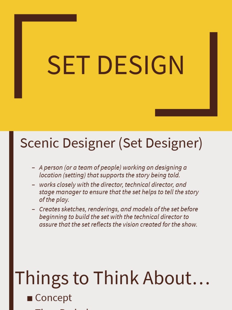 Set Design | PDF