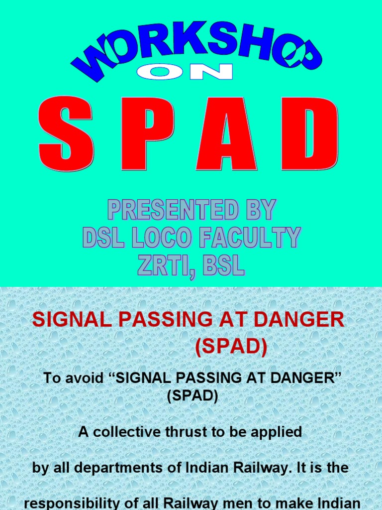 Spad | PDF | Transport Safety | Rail Transport