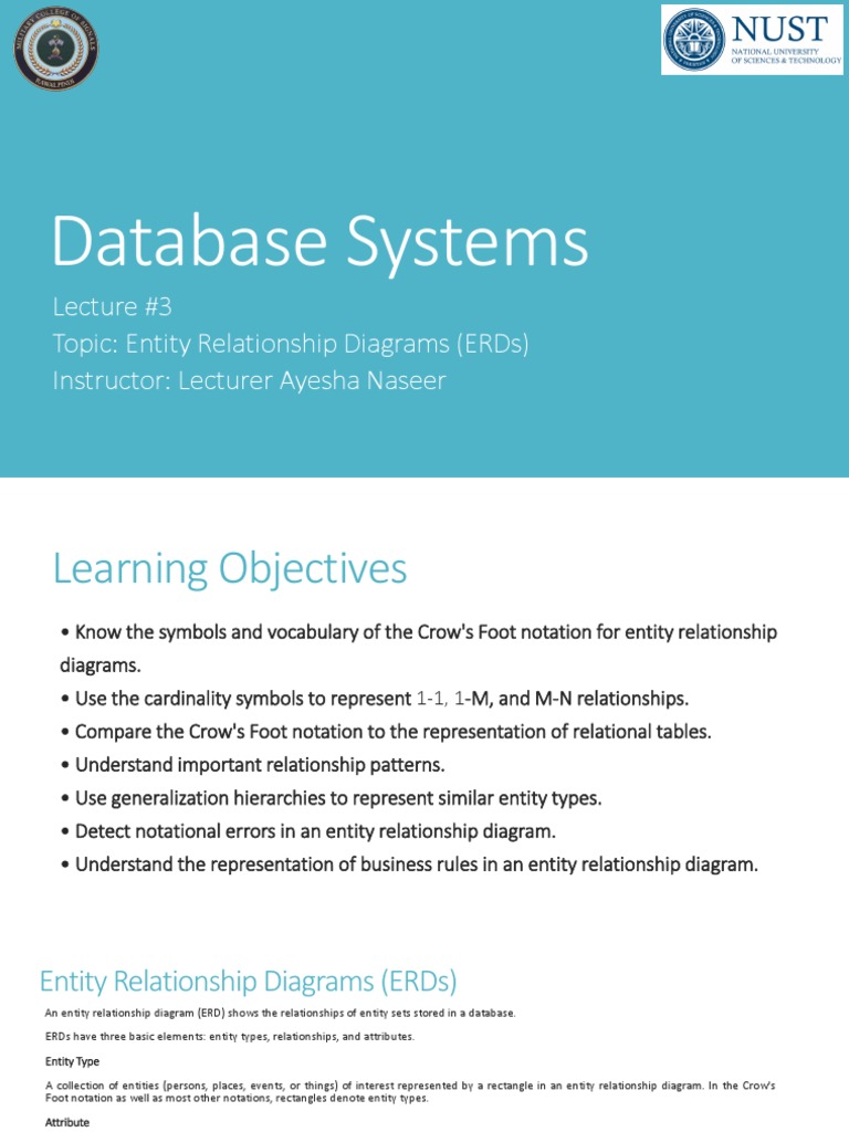 Database Systems Lec 3 PDF | PDF | Scientific Modeling | Data Management