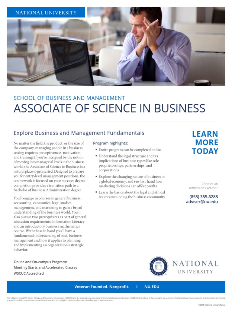 Associate of Science in Business: Learn More Today | PDF | Business ...