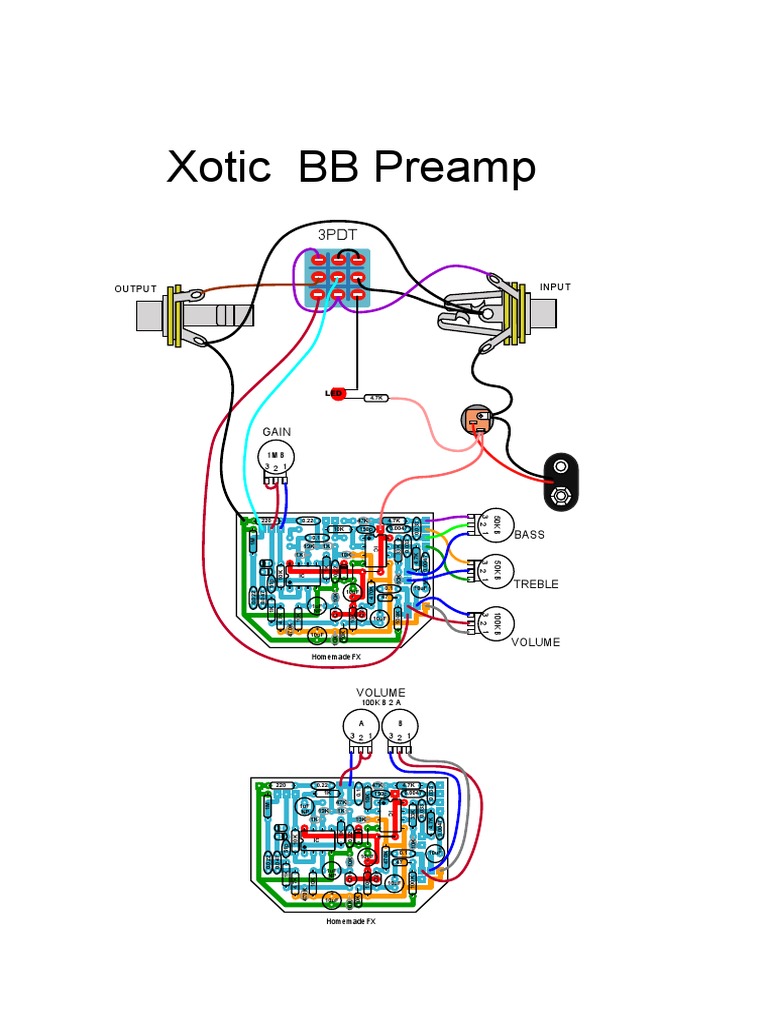 Xotic BB Preamp: Input Output | PDF | Electronics | Electronic Circuits