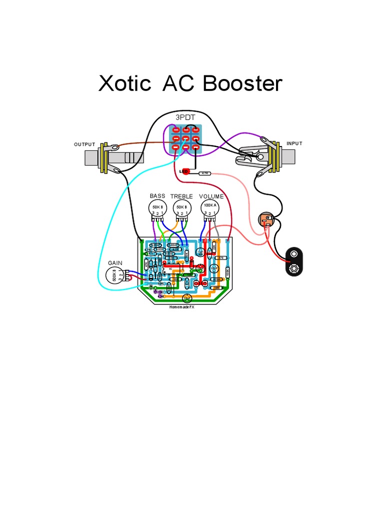 Xotic AC Booster: Input Output | PDF | Analog Circuits | Electrical ...