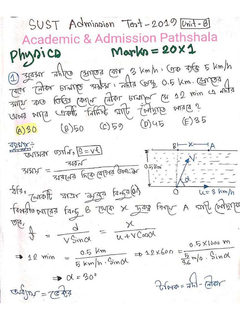 SUST (Physics) PDF | PDF