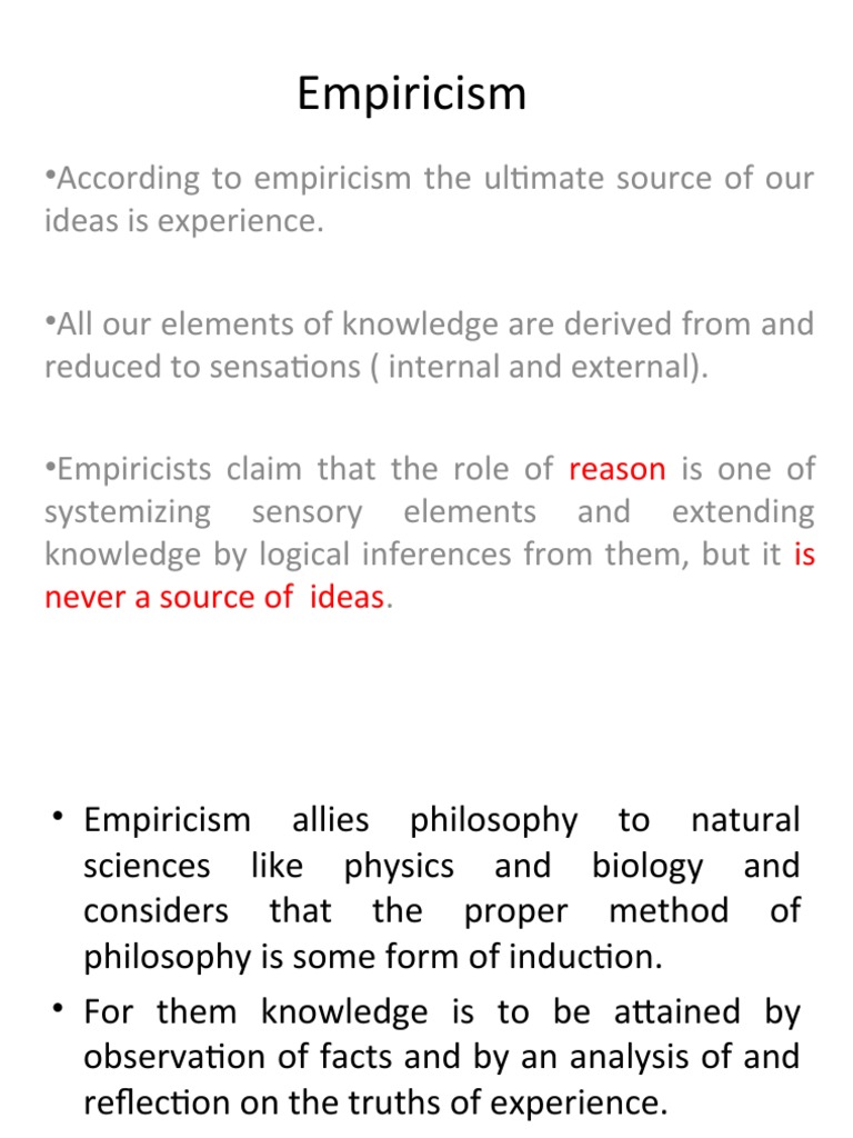 Empiricism and Critical Theory of Kant