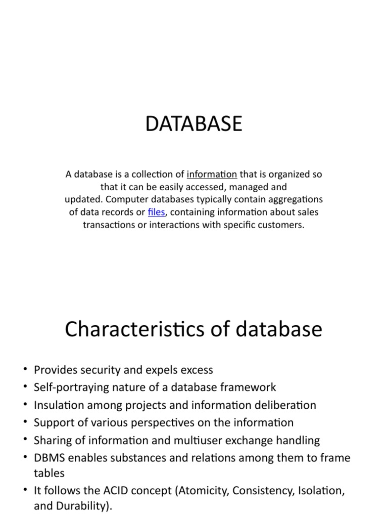 DATABASE | PDF | Table (Database) | Databases