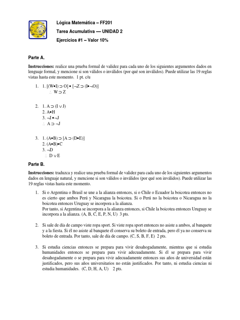 Tarea Ejercicios U2 - LM | PDF