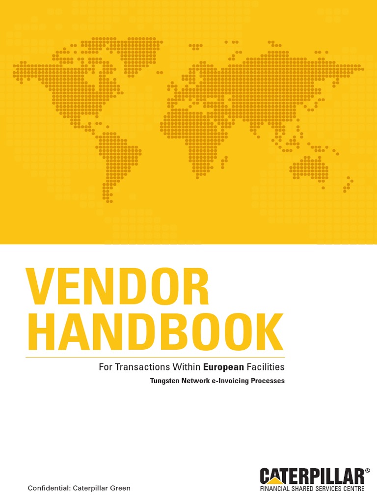 Vendor Handbook: For Transactions Within European Facilities | PDF ...