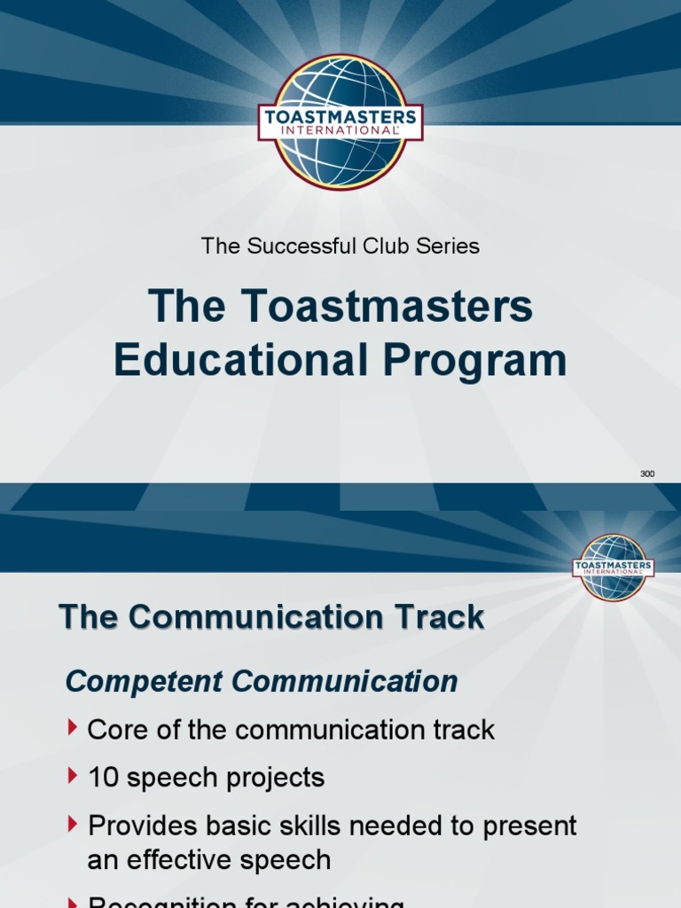 The Toastmasters Educational Program: The Successful Club Series | PDF ...