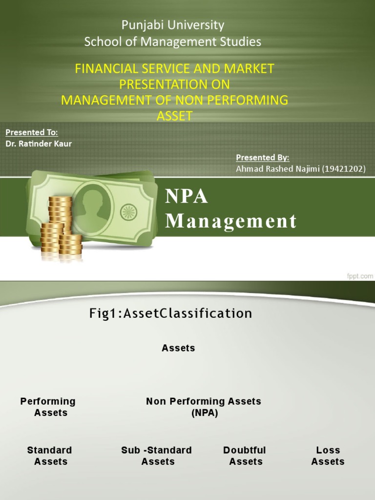 NPA Management: Financial Service and Market Presentation On Management ...