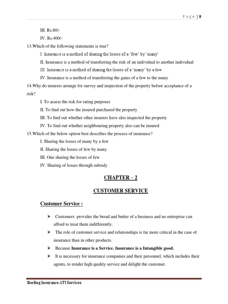 Chapter - 2 Customer Service Customer Service | PDF