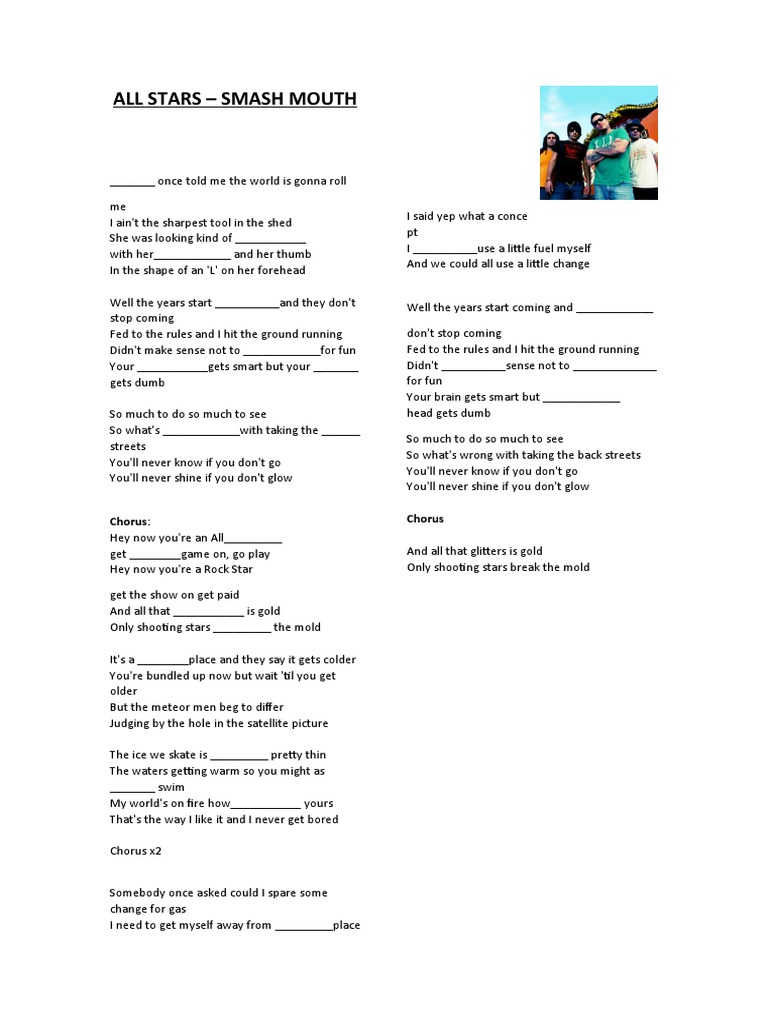 All Stars - Smash Mouth: Chorus: Chorus | PDF