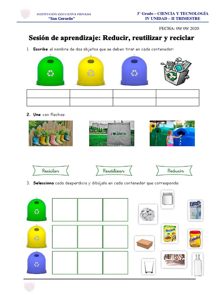 Reducir Reutilizar y Reciclar | PDF | Libros para adolescentes