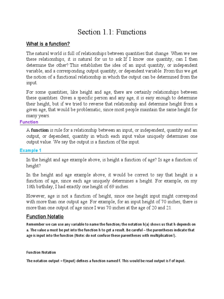 Calculation of Functions | Download Free PDF | Variable (Mathematics) | Function (Mathematics)