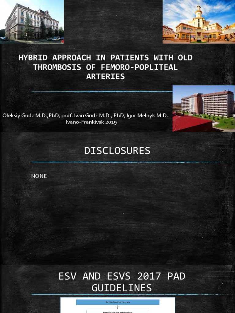 Hybrid Approach in Patients With Old Thrombosis of | PDF ...