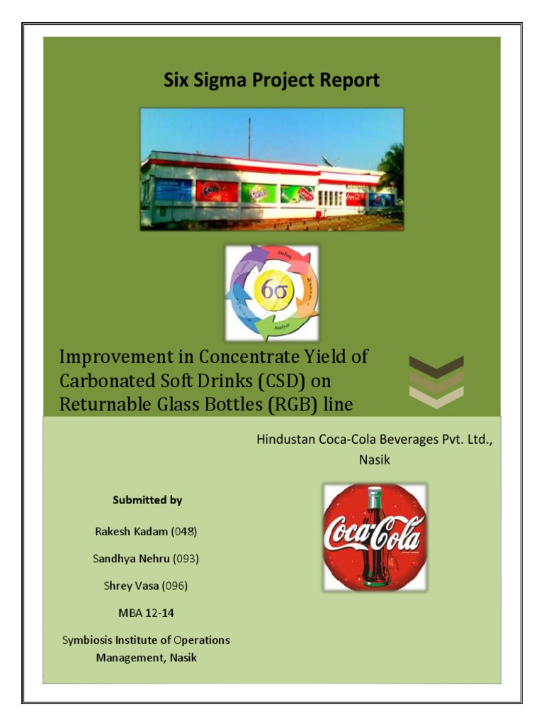 Six Sigma Project on Coca-Cola Yield Improvement | PDF | The Coca Cola ...
