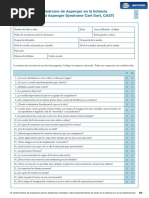 Test Infantil de Asperger (CAST) | PDF | Autismo | Síndrome de Asperger