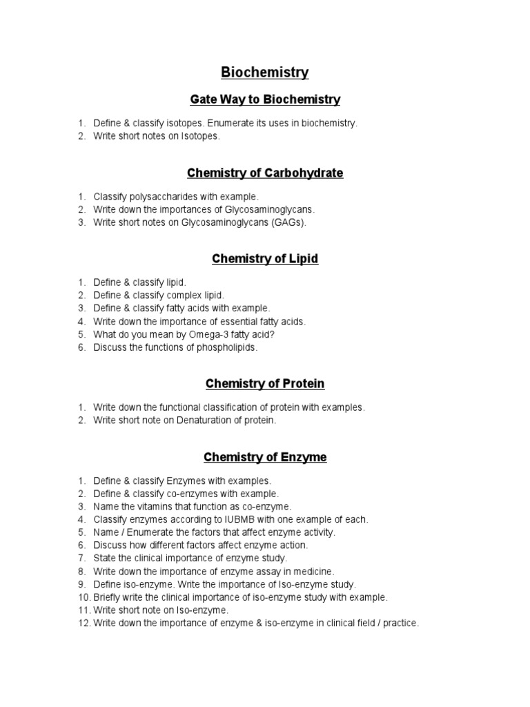 Biochemistry (Paper VI) | Download Free PDF | Metabolic Pathway ...
