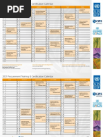 2023 Calendar UNDP CIPS Training & Certification | PDF | Procurement ...