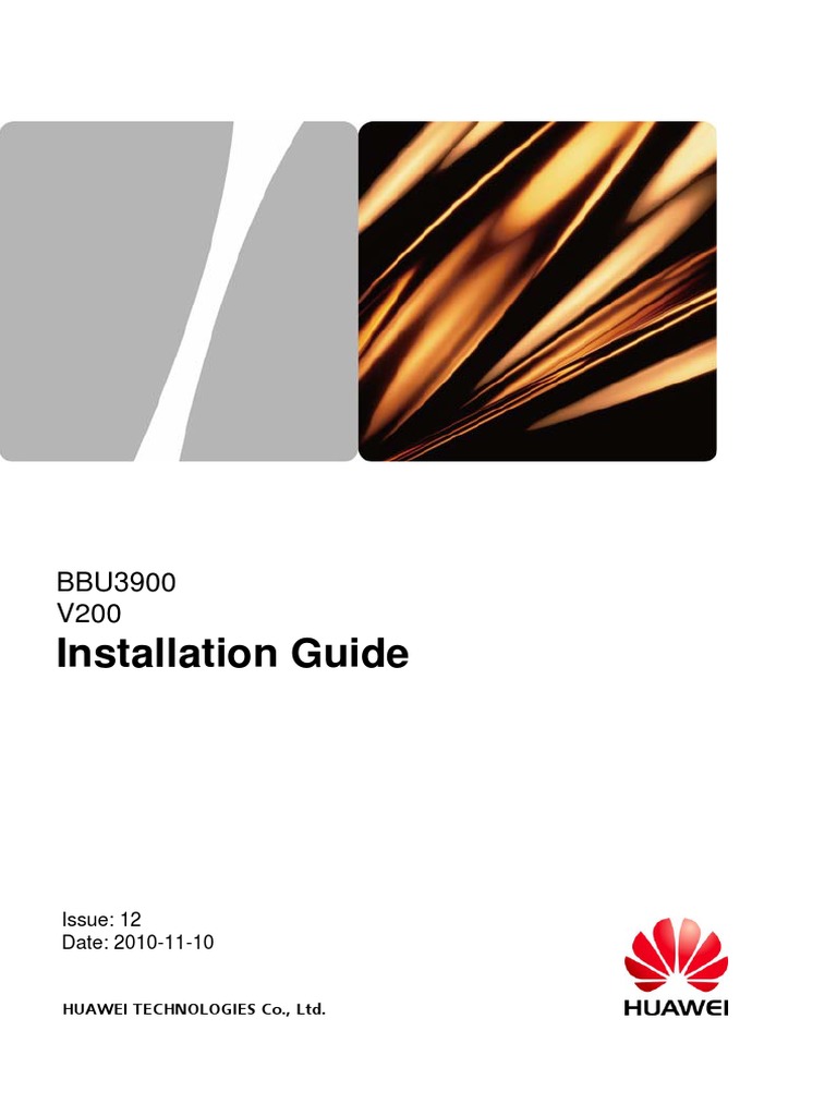 BBU3900 Installation Guide PDF | PDF | Electrical Connector | Electronics