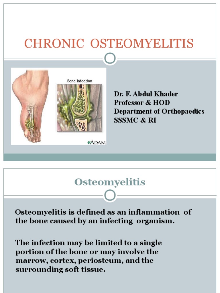Chronic Osteomyelitis | PDF | Biopsy | Bone