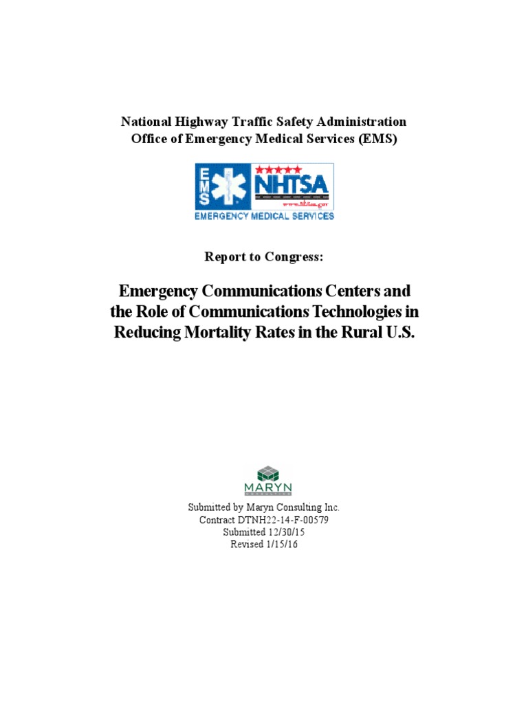 ECC Role of Communications Technologies | PDF | Emergency Medical ...