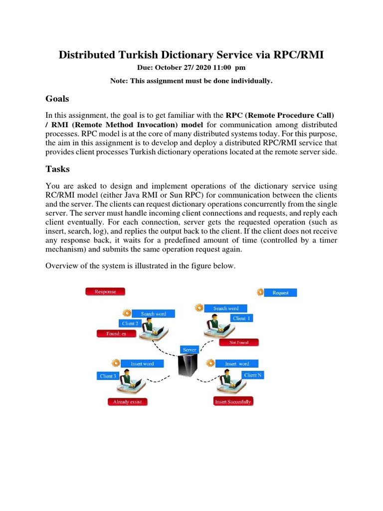 RPC - RMI Assignment | PDF | Server (Computing) | Computer Programming