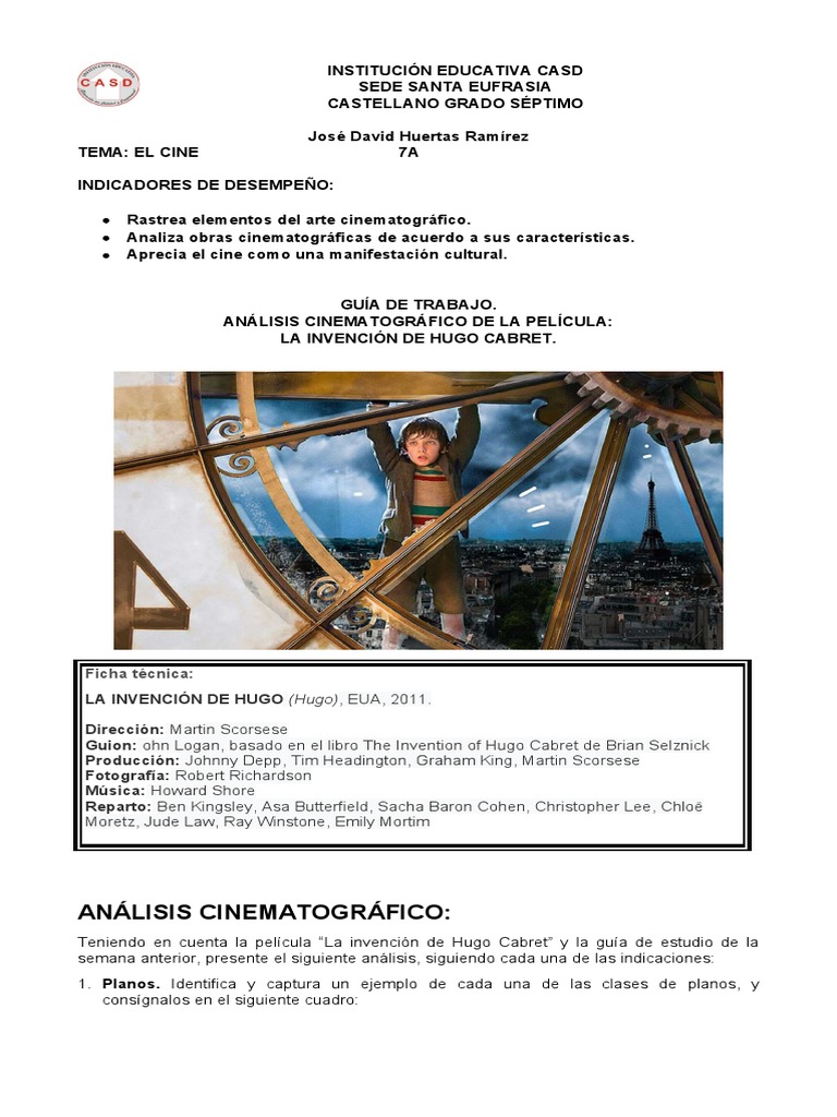 Análisis Cinematográfico de Hugo Cabret | PDF | Cine