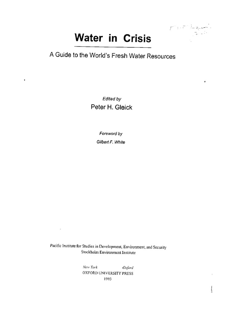 Water in Crisis Chapter 2 Oxford Univers PDF | PDF