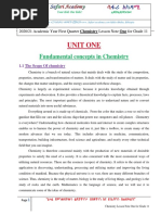 Chemistry G11 Unit 2 - Practice Questions | PDF