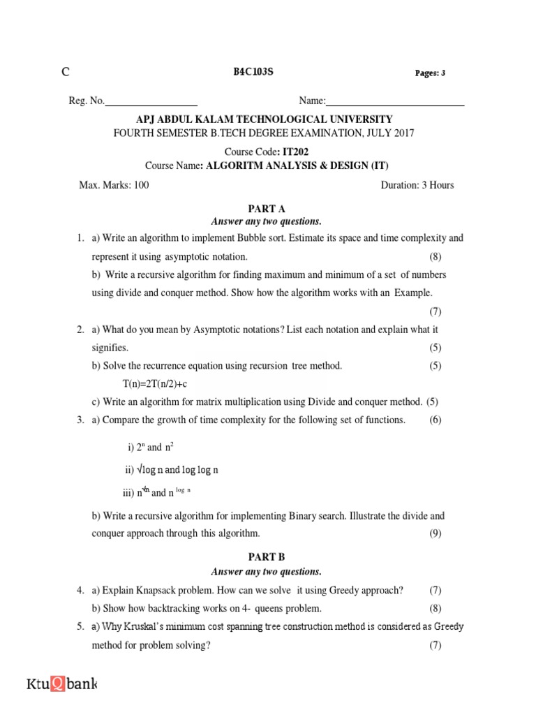 2 IT202-Algortithm Analysis and Design-Supple-July-2017 PDF | Download Free PDF | Dynamic ...