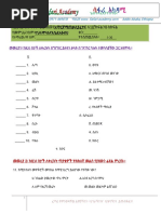 Grade 6 Amharic Model Exam | PDF