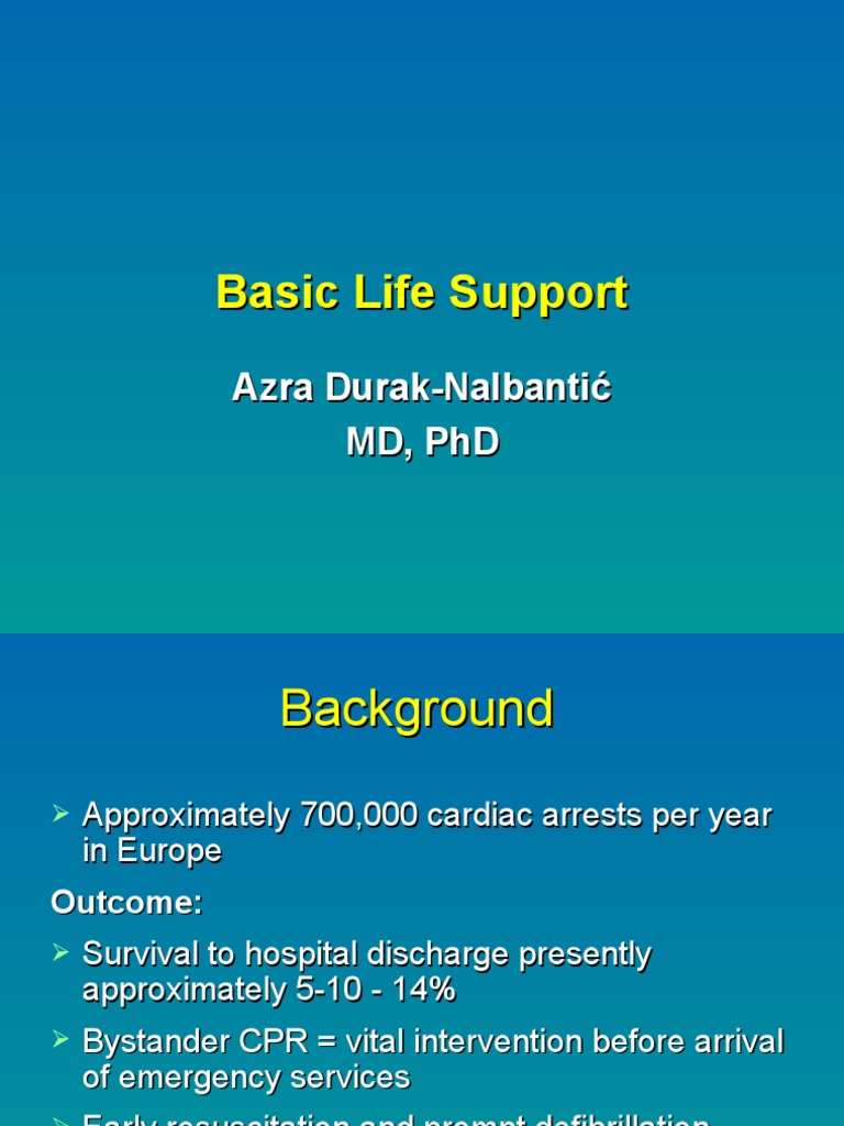 CPR - Basic Life Support | PDF | Cardiopulmonary Resuscitation ...