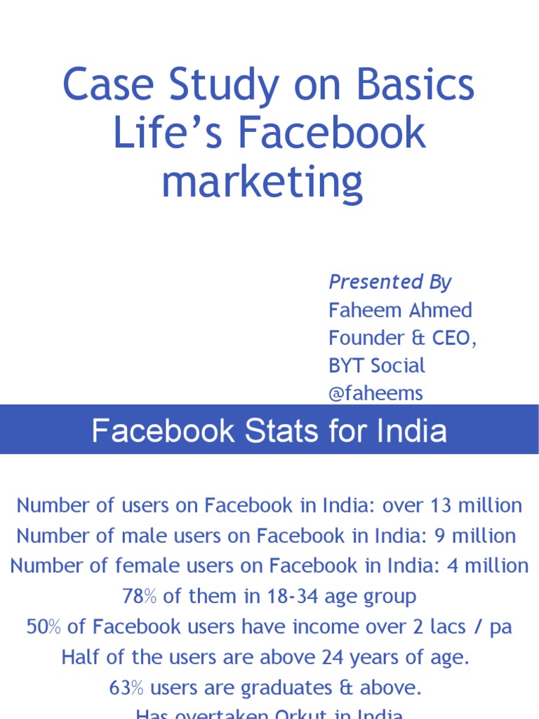 Slideshare Case Study - Basics Life | PDF | Facebook | Brand
