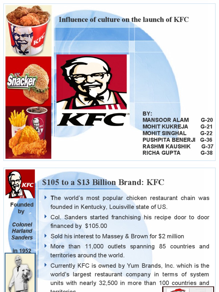 Influence of Culture On The Launch of KFC | PDF | Diet & Nutrition ...