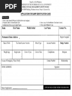 BJMP Id Application For Id (Active) PDF | PDF