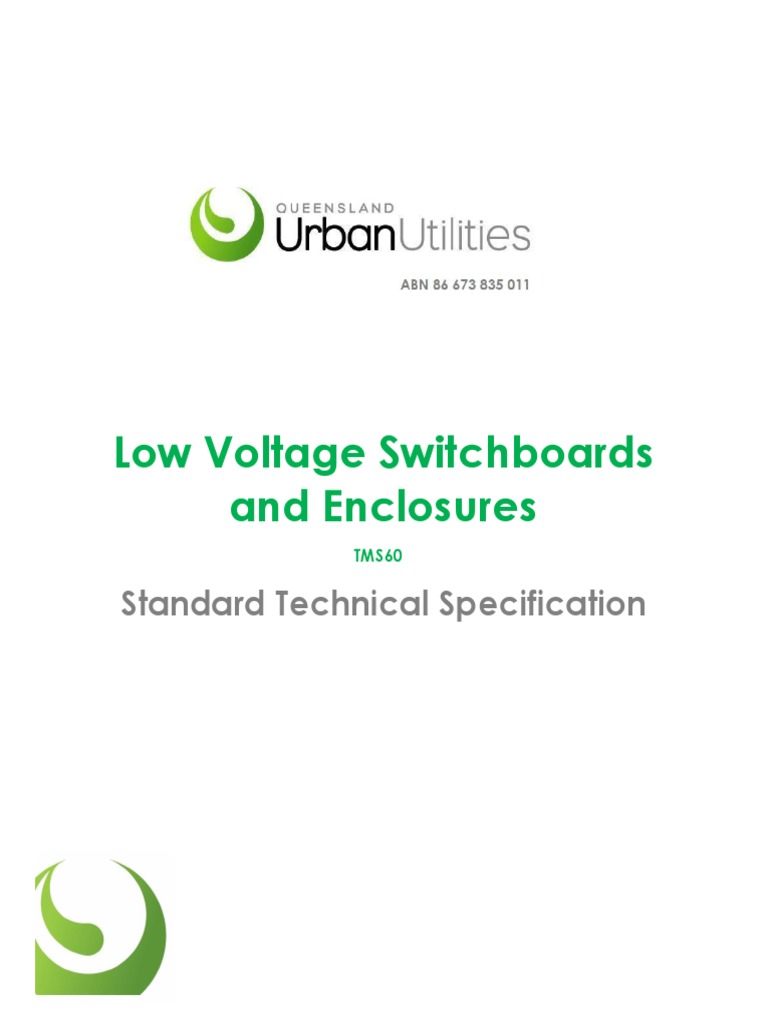TMS60 LV Switchboards Guide | PDF | Electrical Wiring | Specification ...