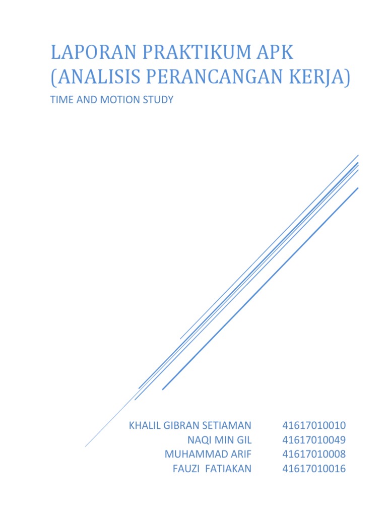 Time and Motion Study | PDF