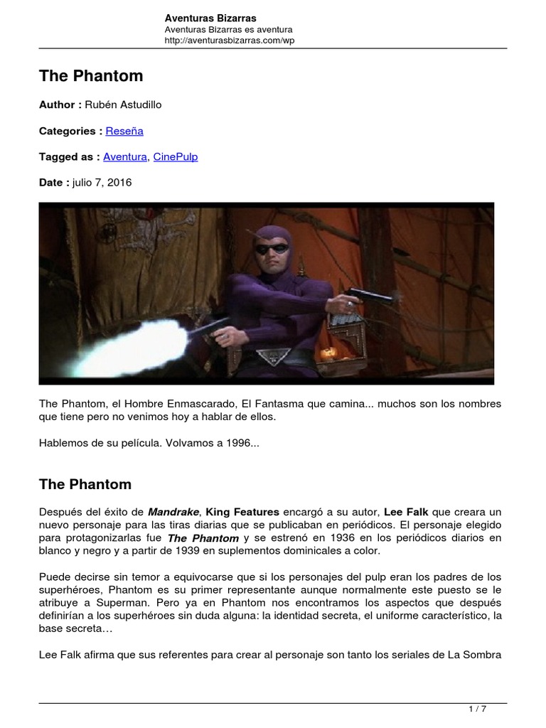 The Phantom PDF | PDF