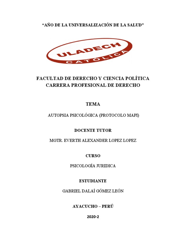 Protocolo Mapi | PDF | Suicidio | Victimologia