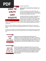 Format of A Case Digest | PDF | Supreme Court Of The United States ...