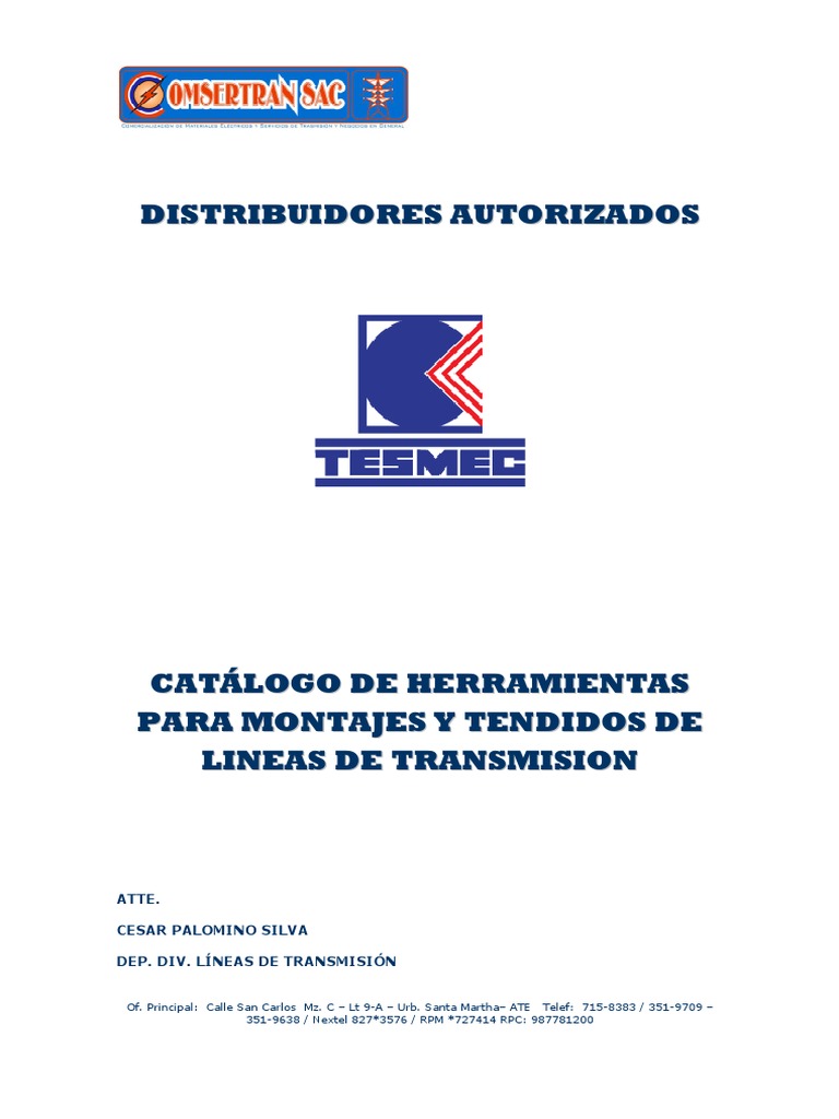 Catalogo TESMEC | PDF