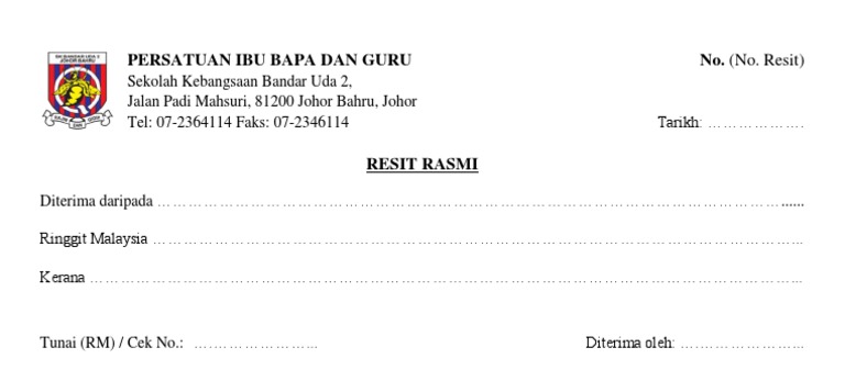 Resit Rasmi 2 PDF | PDF