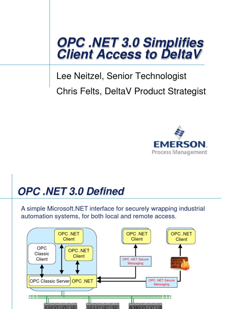 Opc Dotnet 3 0 Simplifies Client Access To Deltav | Download Free PDF | Component Object Model ...