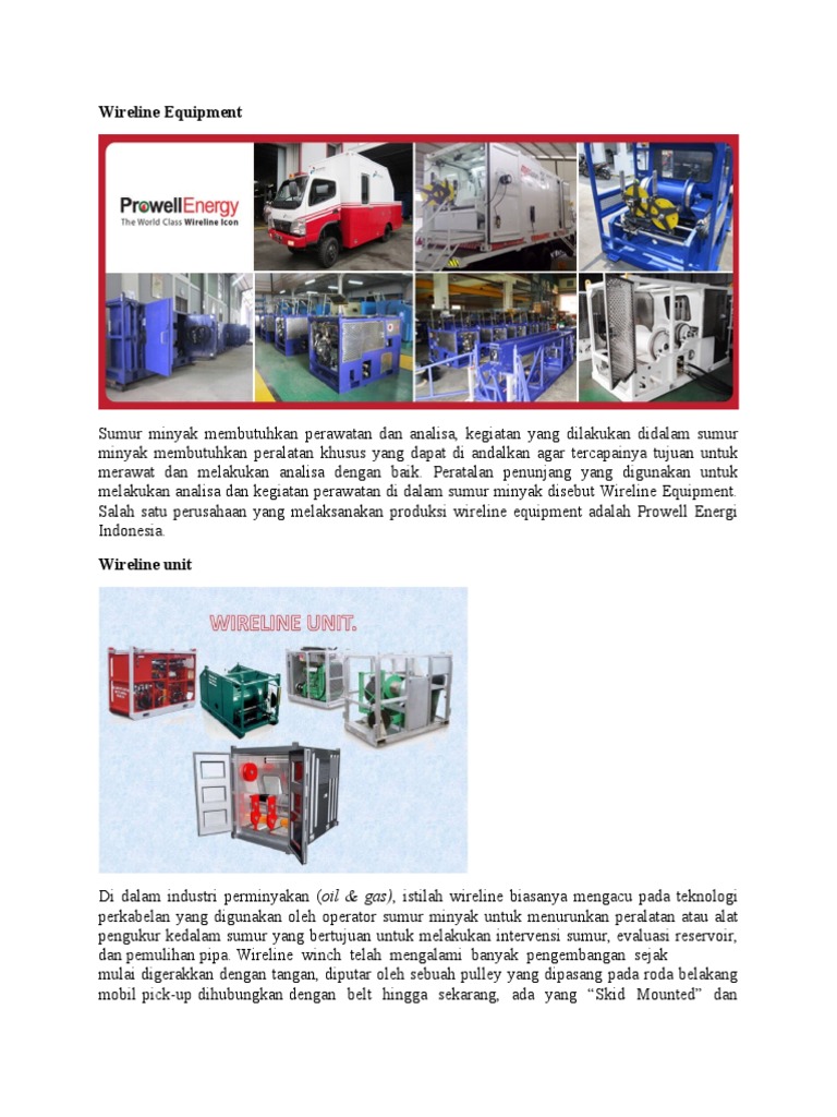 Wireline Equipment | PDF