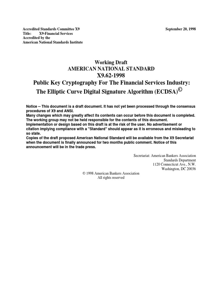 The Elliptic Curve Digital Signature Algorithm PDF | PDF | Cryptography ...