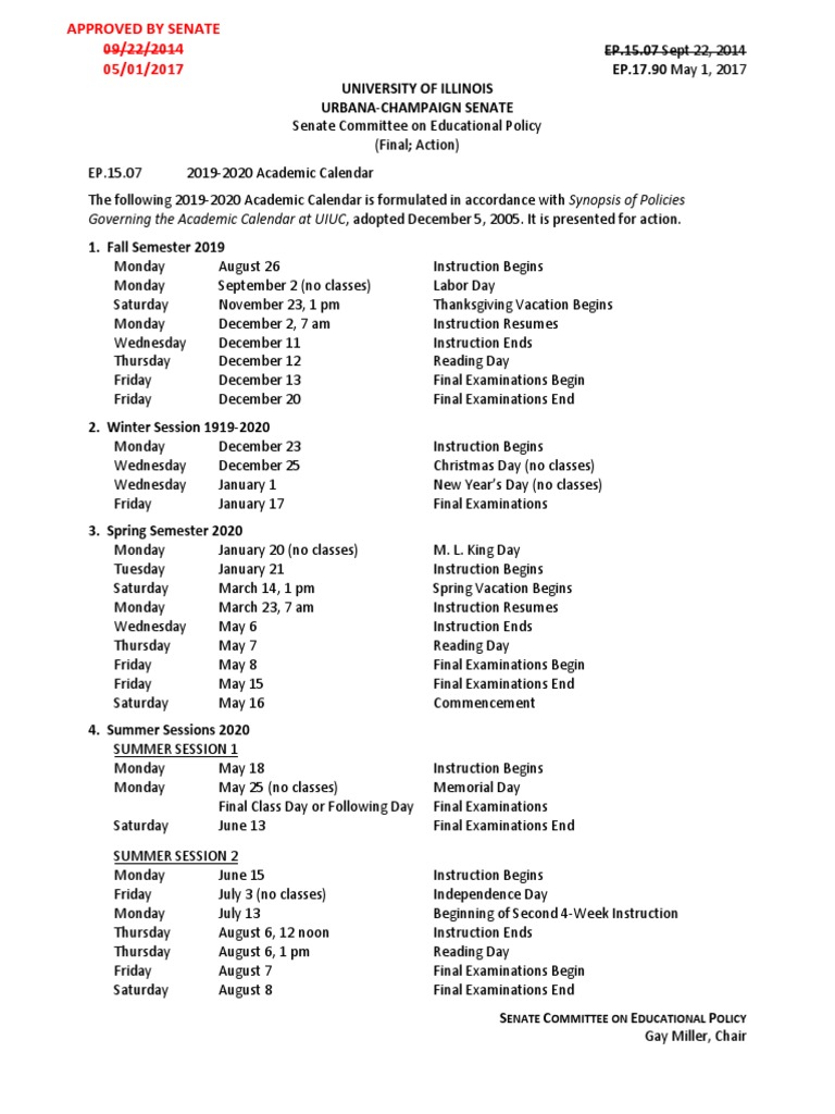 2019-2020 Academic Calendar | PDF | Academic Term | Festival