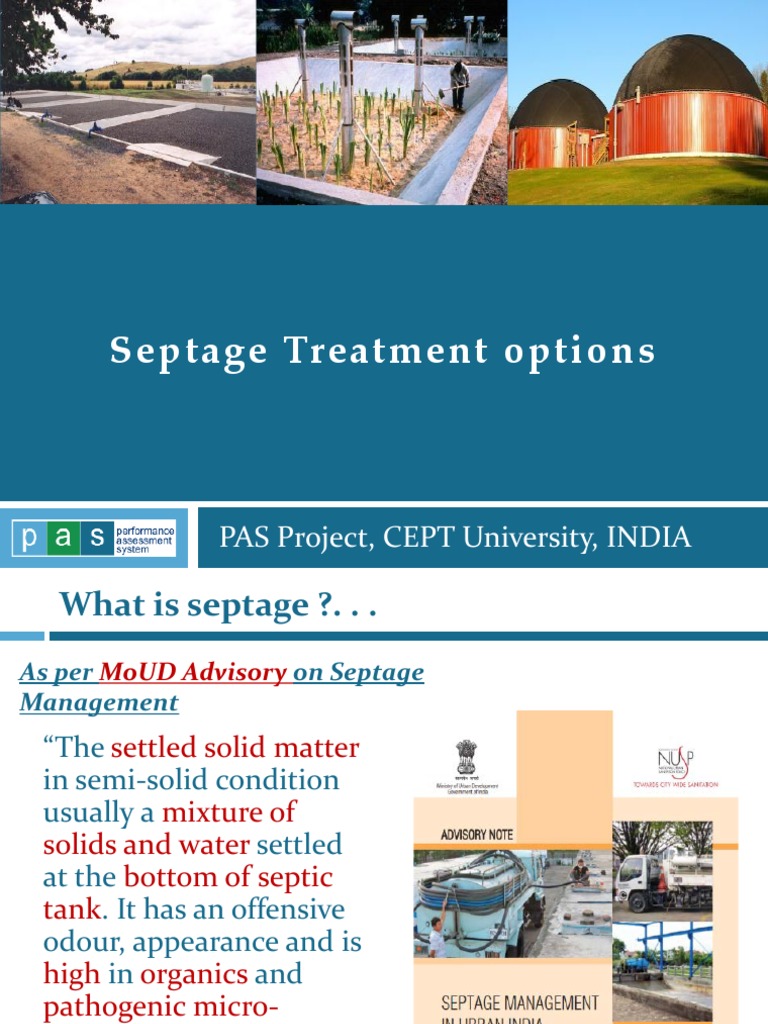 Septage Treatment Options | PDF | Sewage Treatment | Anaerobic Digestion