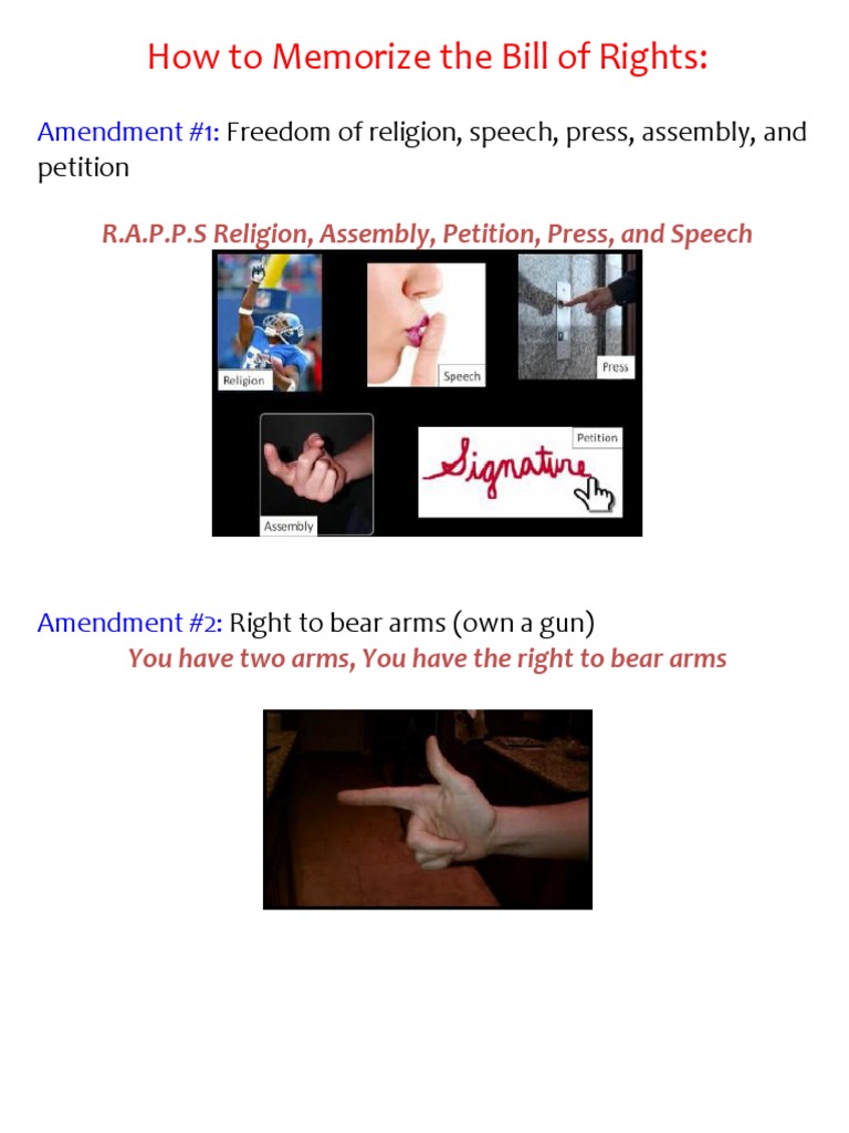 Memorizing the Bill of Rights with R.A.P.P.S | PDF | Social Science