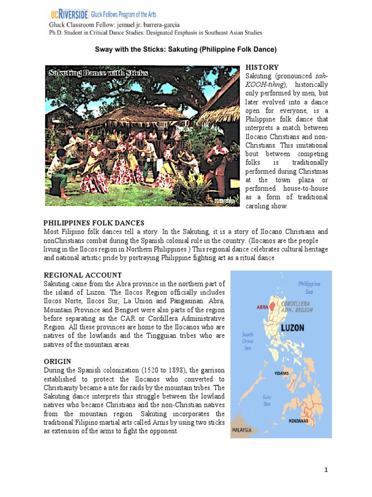 Sakuting: A Filipino Stick Dance History | PDF | Performing Arts ...
