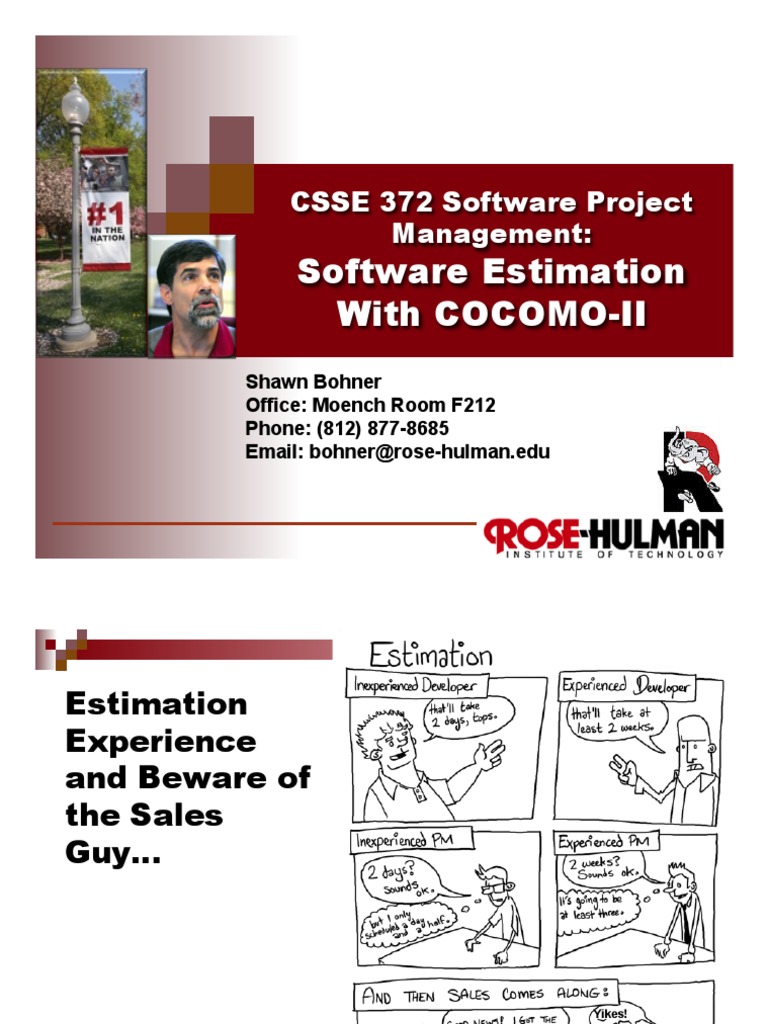 COCOMO-II Software Estimation Guide | PDF | Software Engineering ...